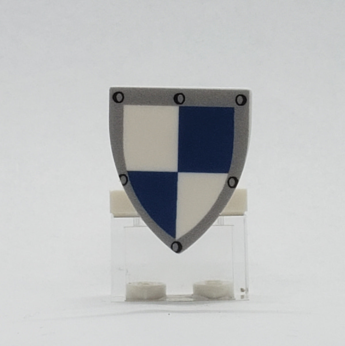 Blue & White Checker Shield – BBG Forge