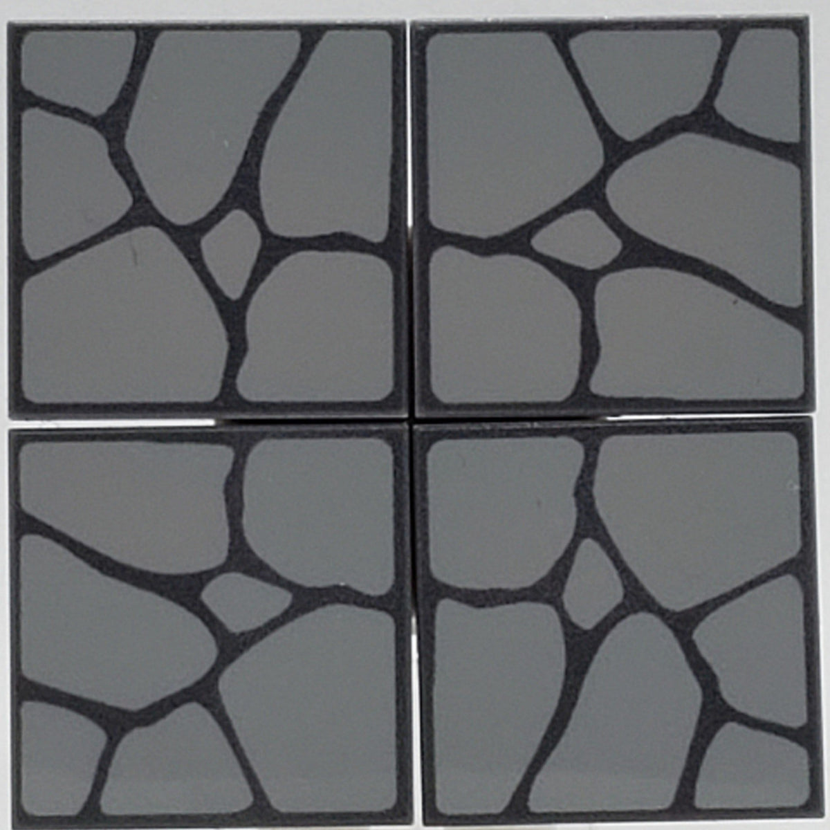 Cobblestone Tile 4 Pack - Light Grey Stone – BBG Forge